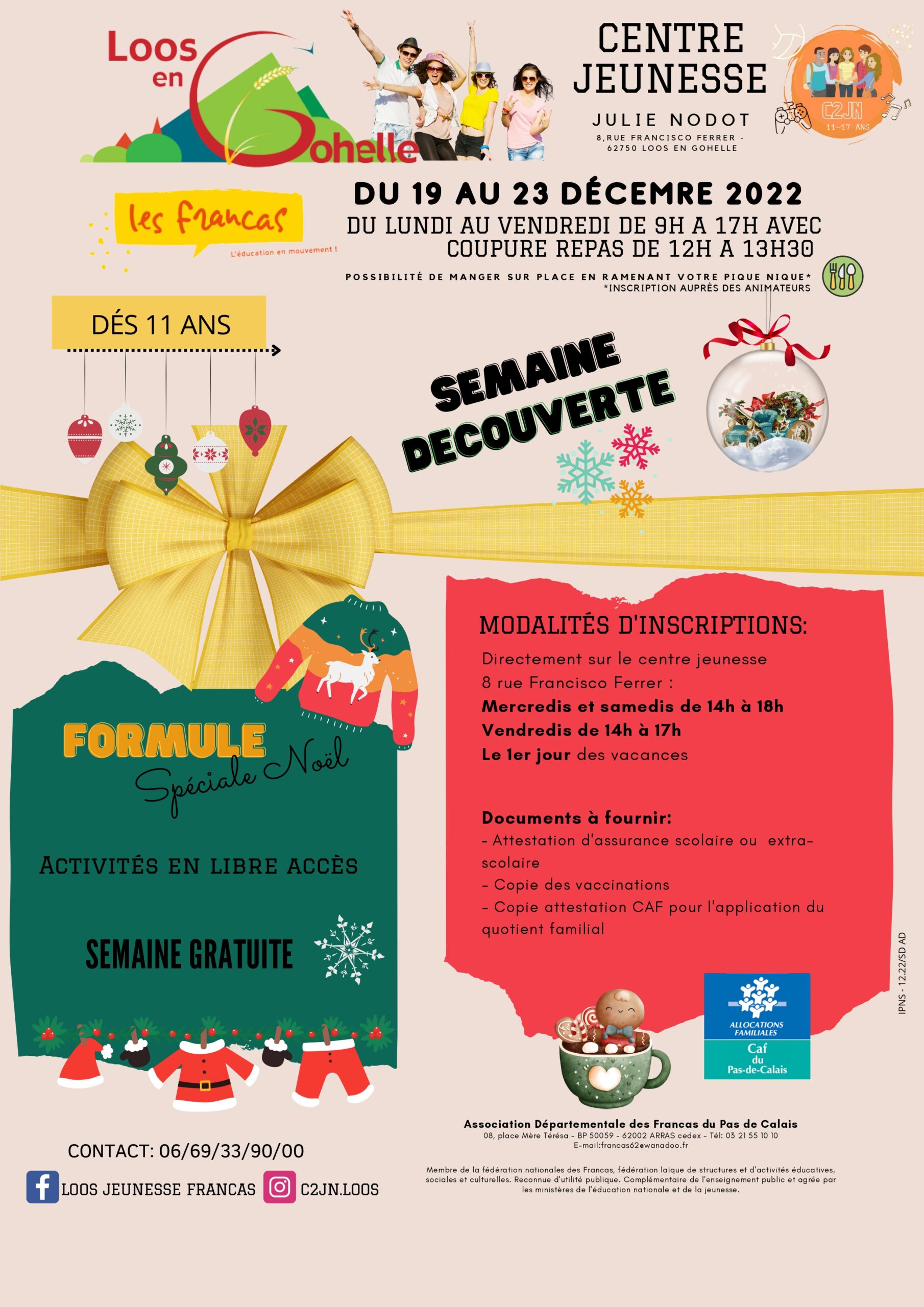 Vacances de Noël du Centre Jeunesse - Ville de Loos-en-Gohelle